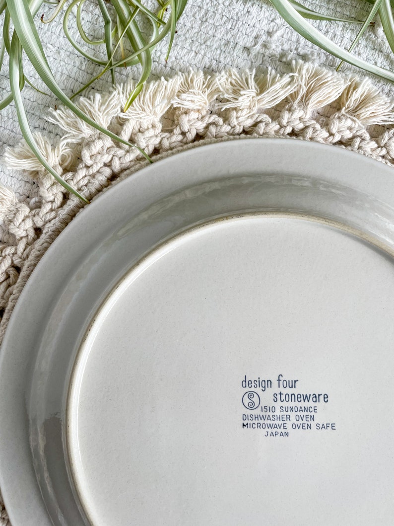 CHOP PLATE Design Four Stoneware “sundance” Japan Floral Boho - Etsy