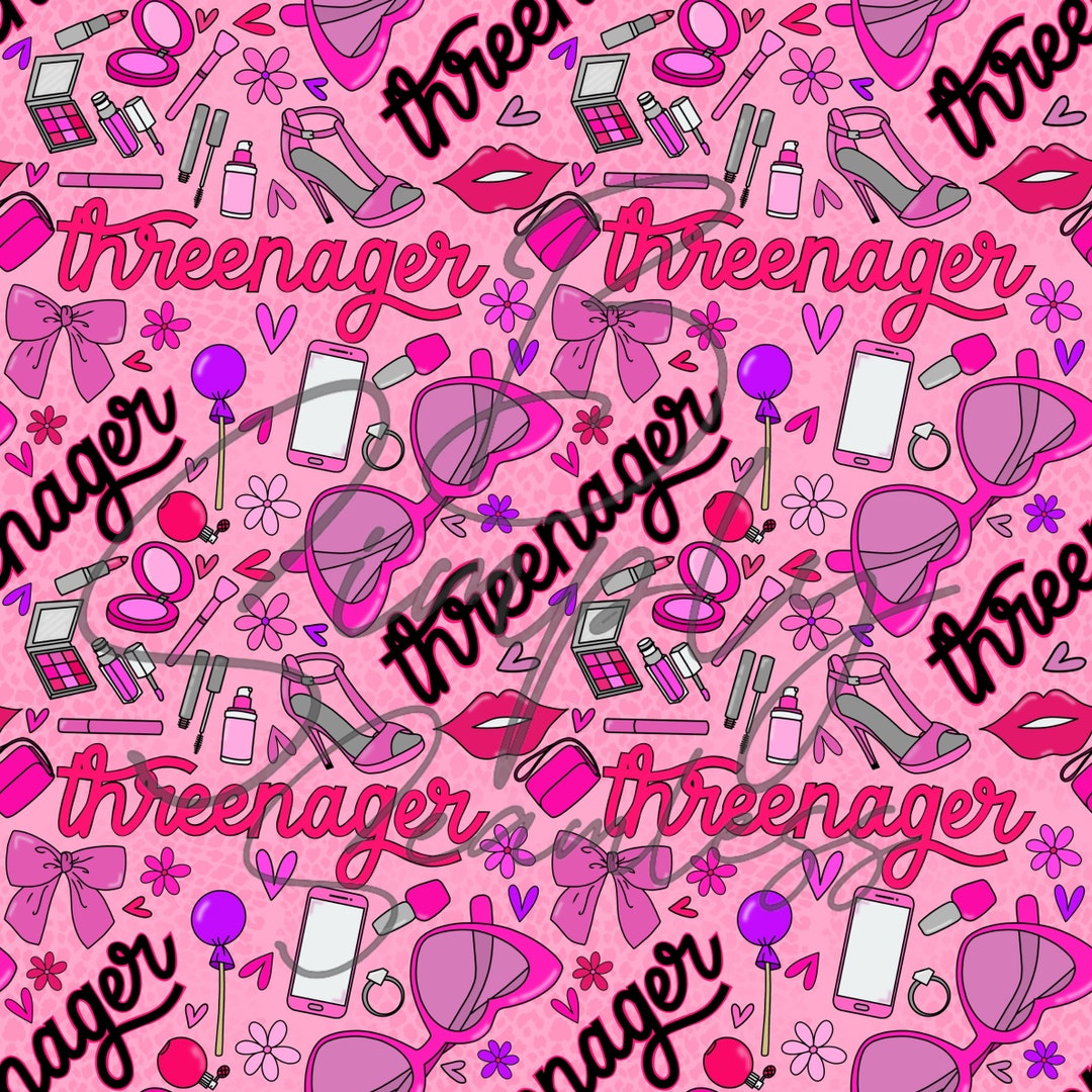 Threenager Seamless File - Etsy