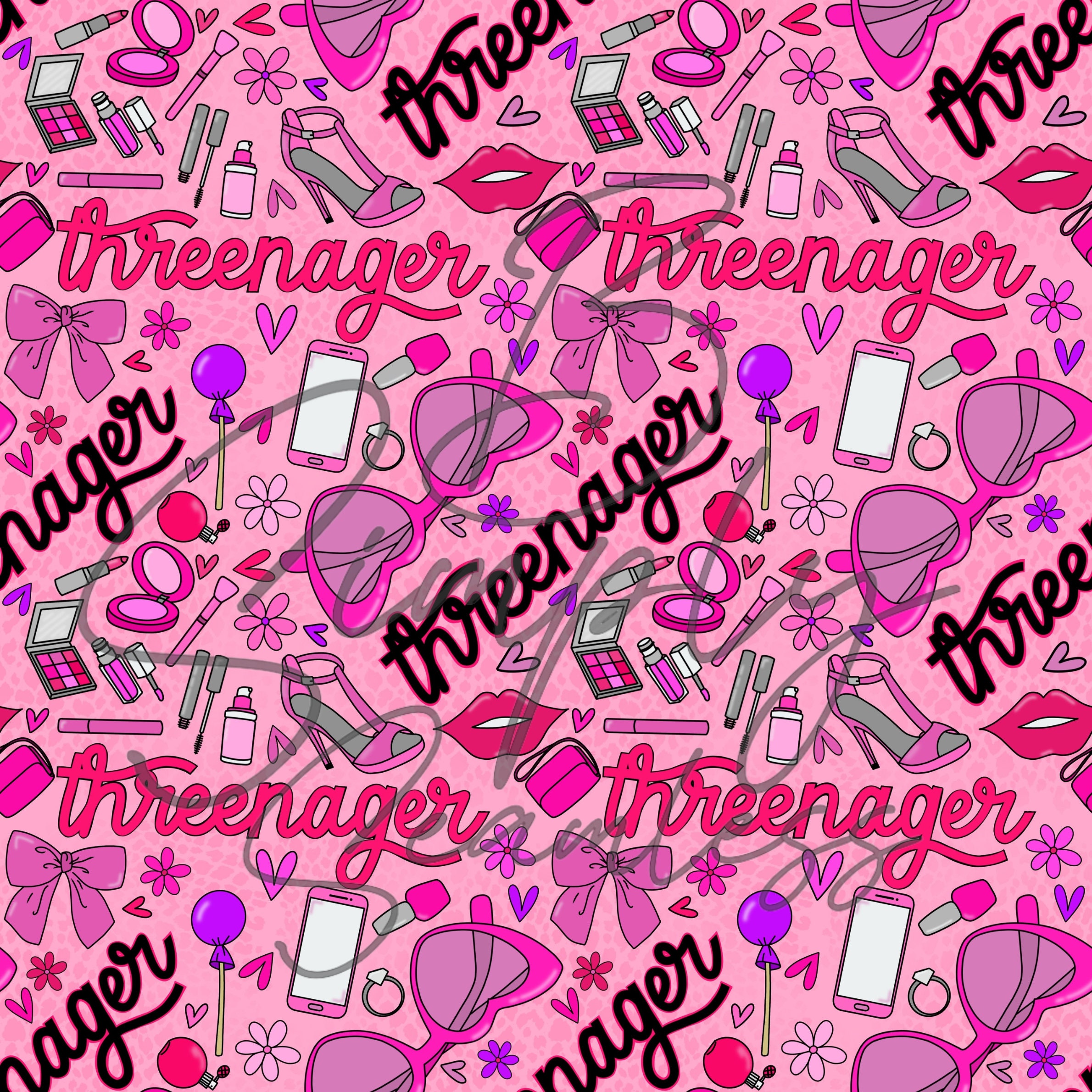 Threenager Seamless File - Etsy