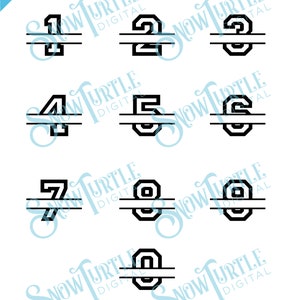 Split Monogram Svg/dxf/png/pdf, Alphabet Cut Files, Digital Download ...