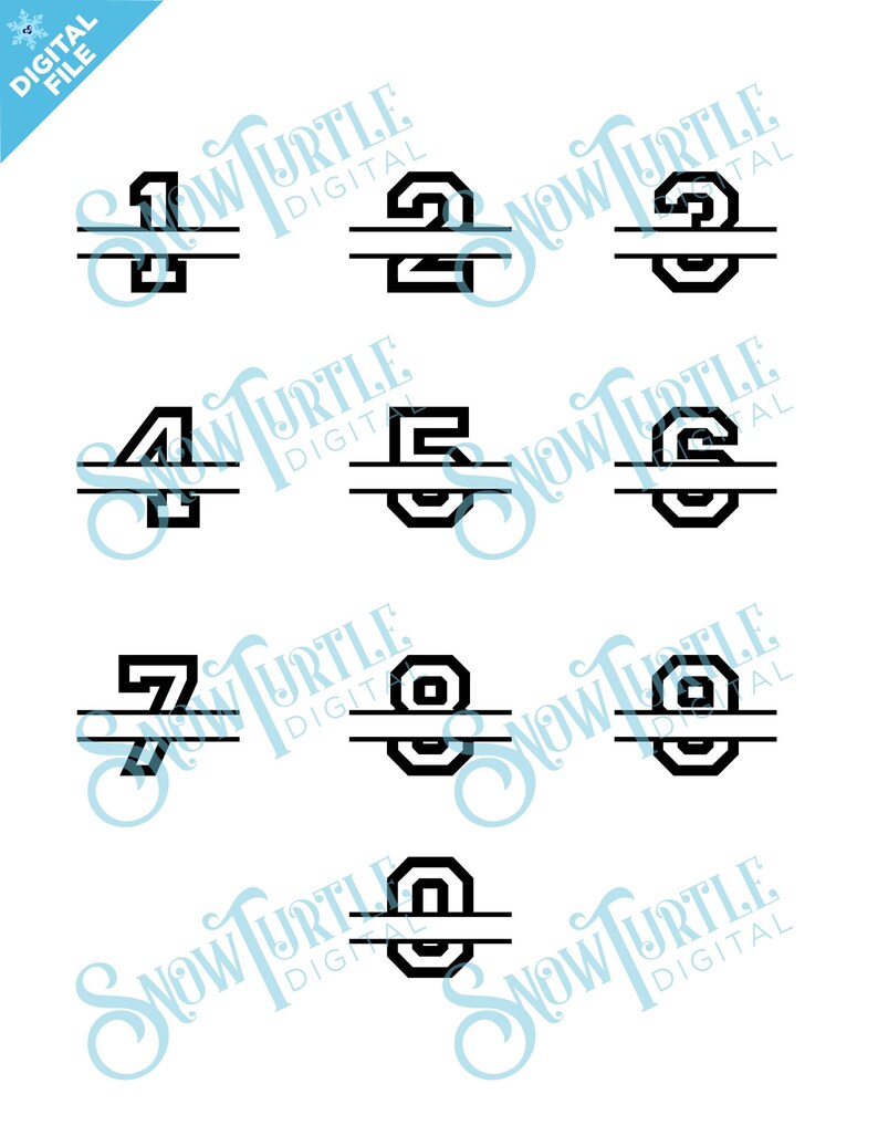Split Monogram Svg/dxf/png/pdf, Alphabet Cut Files, Digital Download ...