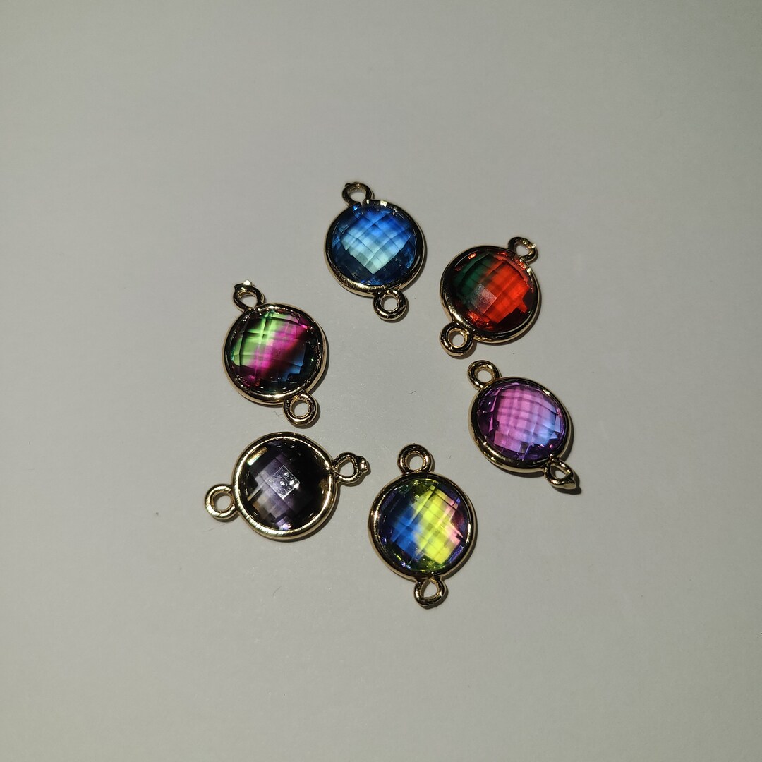 Round Channels Set in Gold Plate 2 Ring - Etsy