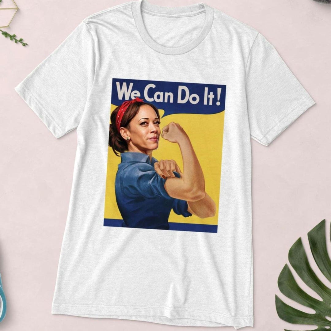 Kamala Harris as Rosie the Riveter Short Sleeve T-shirt - Etsy