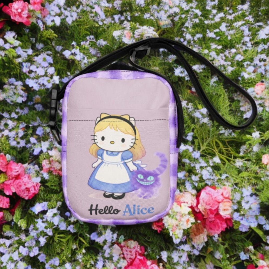 Whimsical Storybook Girl Crossbody Bag, Purple Stripe - Etsy