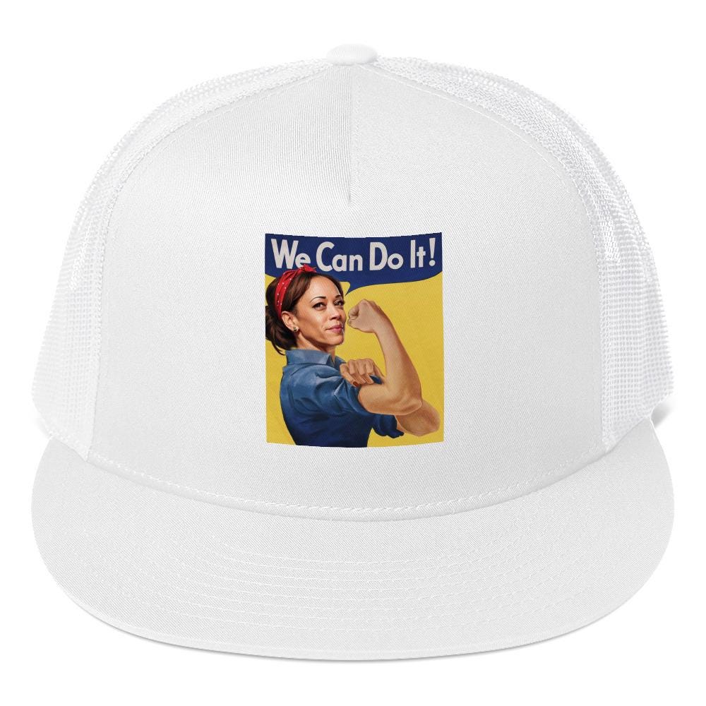 Kamala Harris as Rosie the Riveter Trucker Cap - Etsy