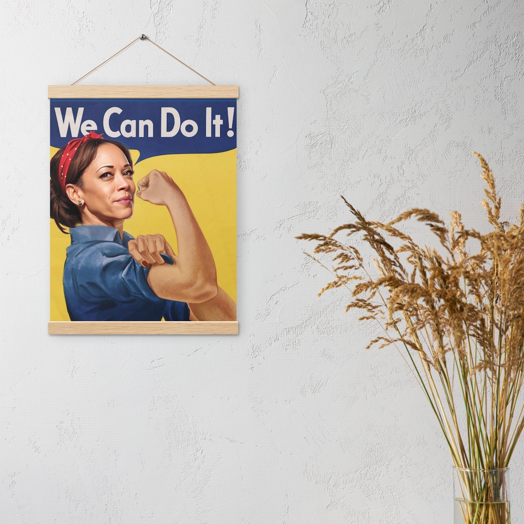Kamala Harris as Rosie the Riveter Poster With Hangers Size: 12″×16 - Etsy