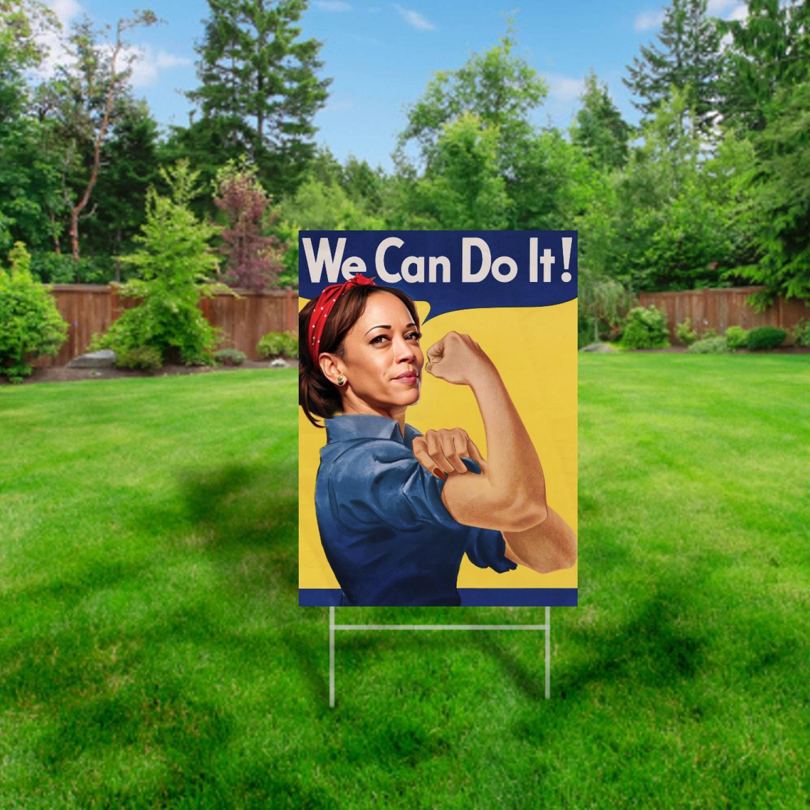 Kamala Harris as Rosie the Riveter 4mm Corrugated Plastic Yard Signs - Etsy