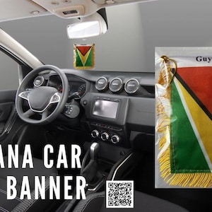 Guyanese Flag Window Hanging Mini Banner - Etsy