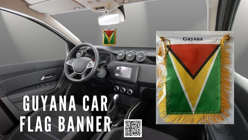 Guyanese Flag Window Hanging Mini Banner - Etsy