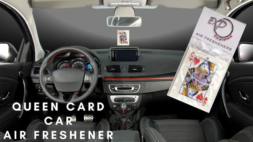Queen of Hearts Card Car Air Freshener - Etsy