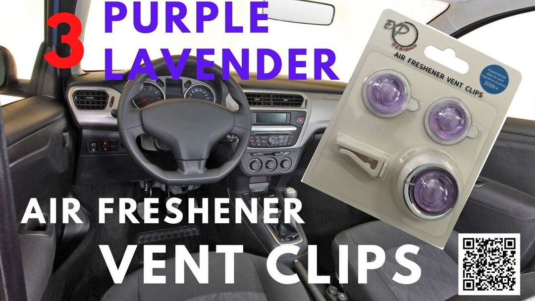 Car Vent Clip Air Freshener Purple Lavender - Etsy
