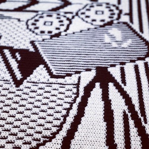 Movie Night Mosaic Crochet Blanket PATTERN: Beginner-friendly (PDF ...