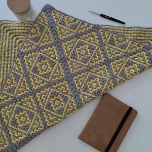 Juniper Throw PATTERN ONLY Overlay Mosaic Crochet, Center Out, Row by Row, Bottom Up, Beginner ...