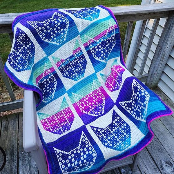 Crochet Cat Pillow Pattern - Etsy