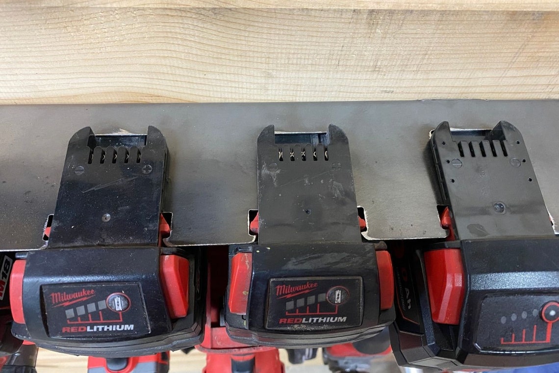 Milwaukee M18 Power Tool / Battery Holder / Organizer / Rack - Etsy