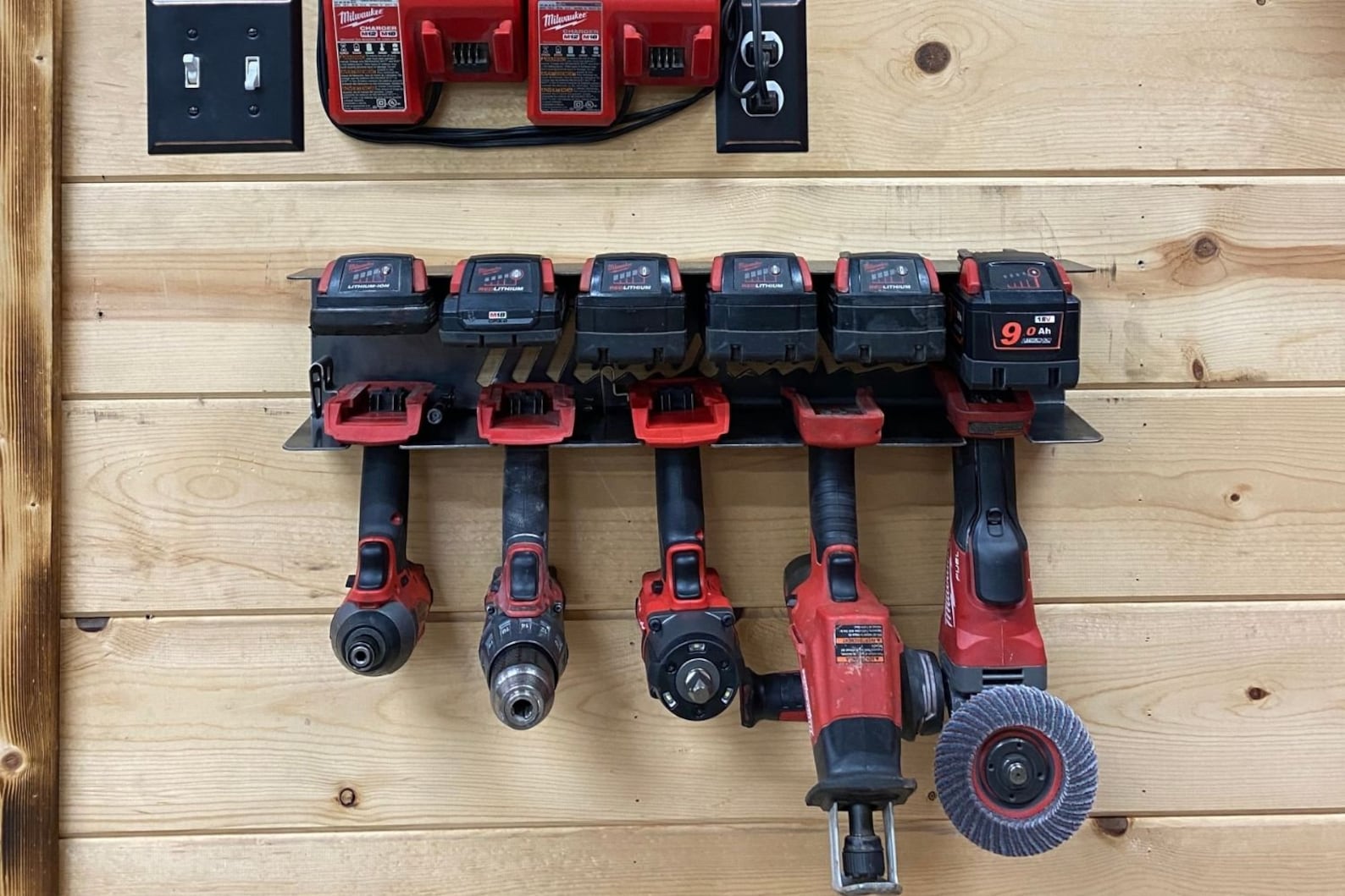Milwaukee M18 Power Tool / Battery Holder / Organizer / Rack - Etsy