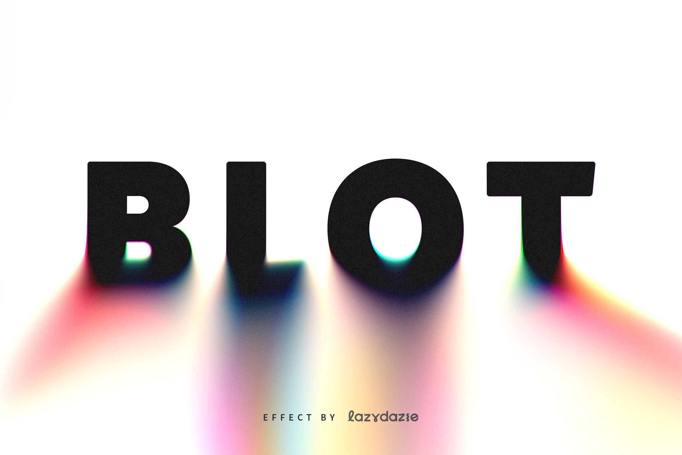 Colorful Bleeding Ink PSD Text Effect Digital Download Photoshop Effect for Text Easy to Use PSD ...