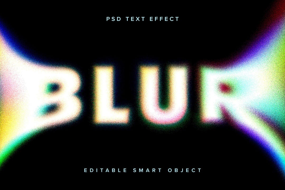 Colourful Dissolving PSD Text Effect Digital Download Photoshop Effect ...