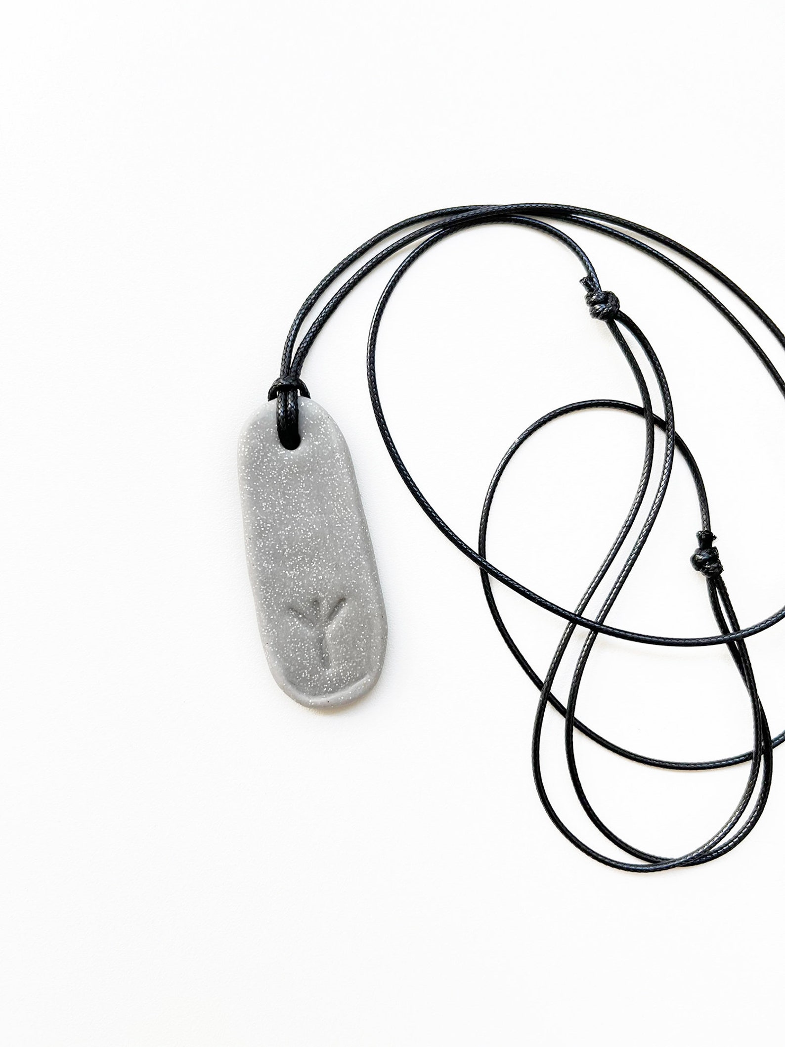 Granite Gray Rune Necklace/ Rune Talisman/ Viking Runes/ Norse - Etsy