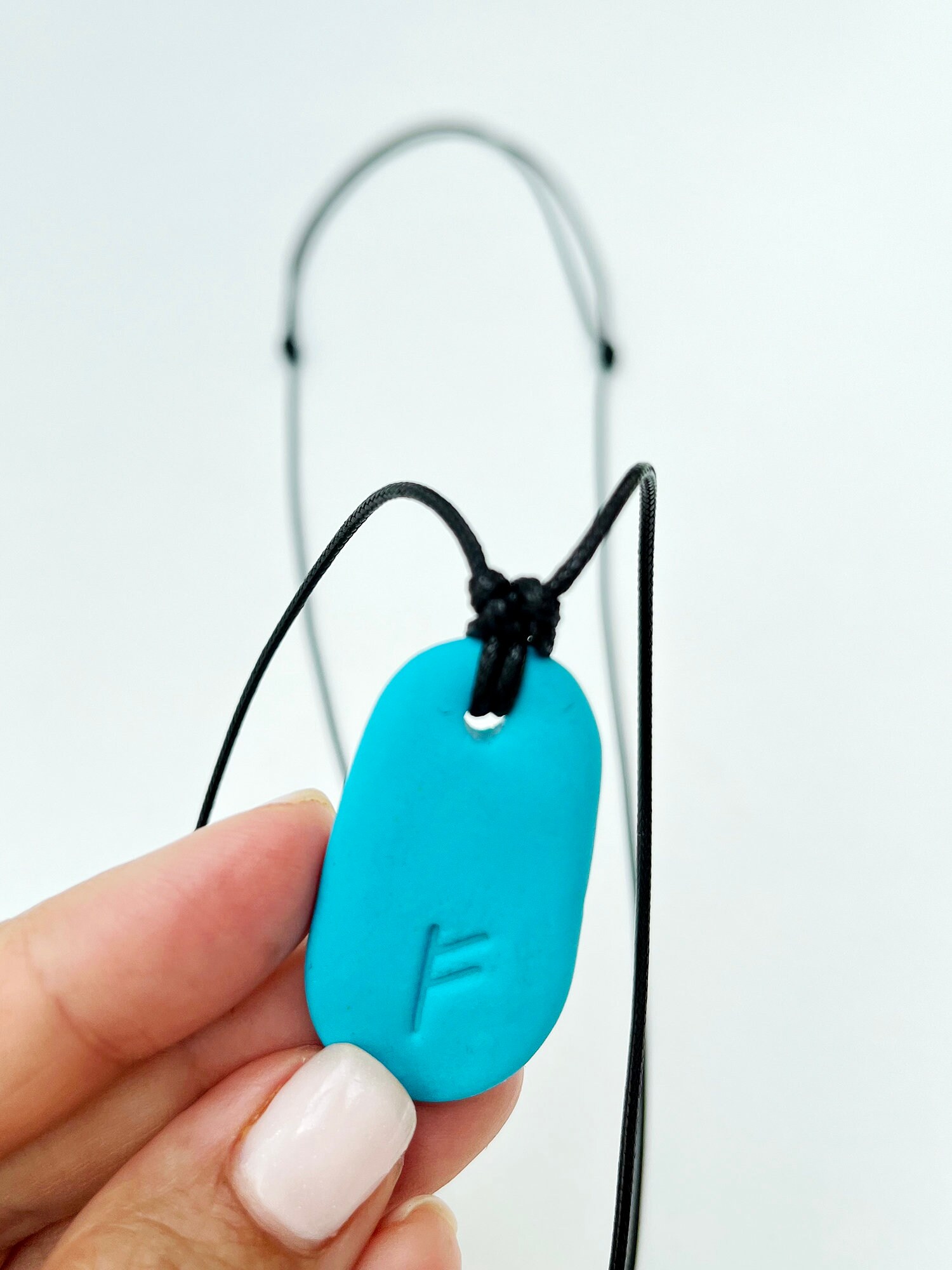 Blue Rune Necklace/ Rune Talisman/ Viking Runes/ Norse - Etsy