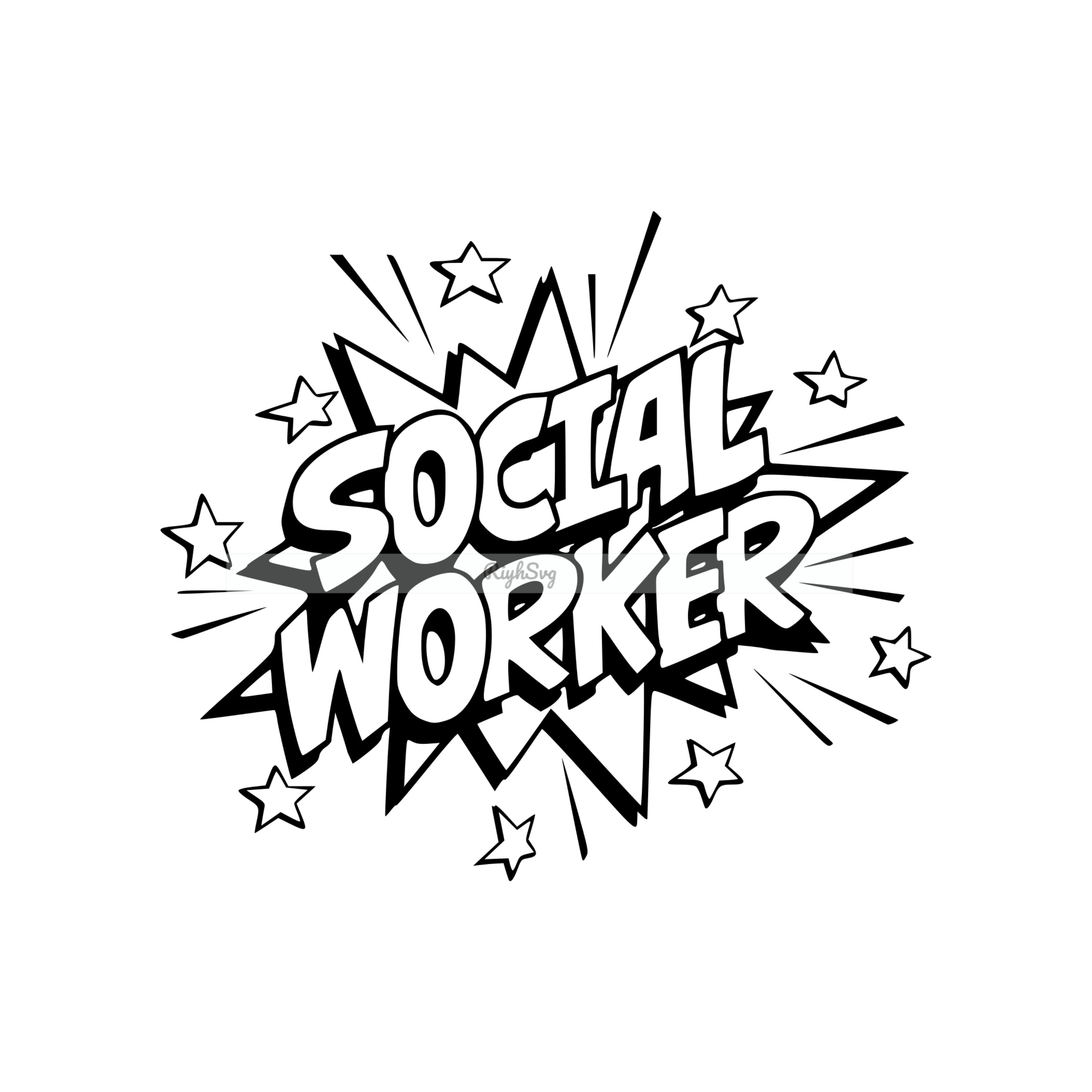 Social Worker SVG Social Work SVG Digital Clipart PNG Dxf - Etsy Canada
