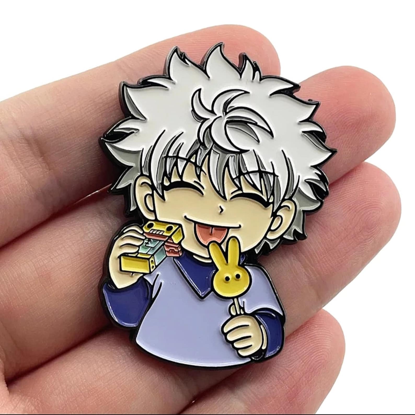 Killua Cute Pin Hxh Enamel Pin Killua Zoldyck Chibi Pin | Etsy