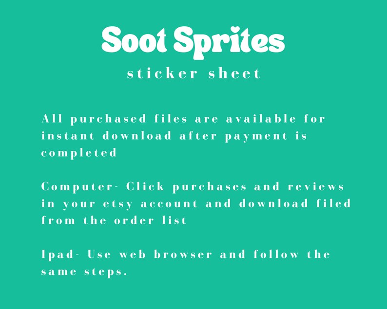 Printable Soot Sprite Sticker Sheet / Soot Sprite Sticker Sheet ...