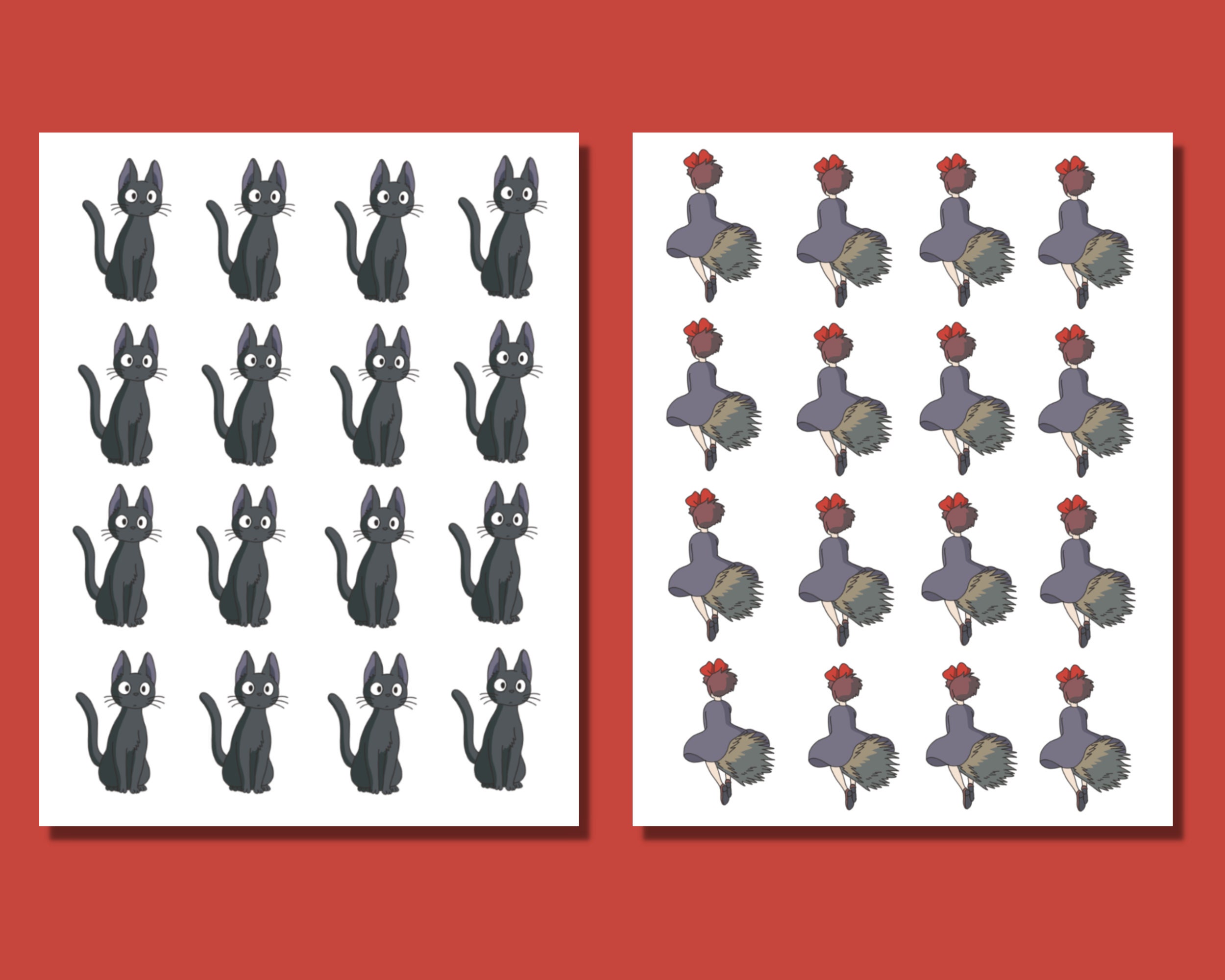 Printable Kiki's Delivery Service Sticker Sheet / Kiki's Sticker Sheet ...