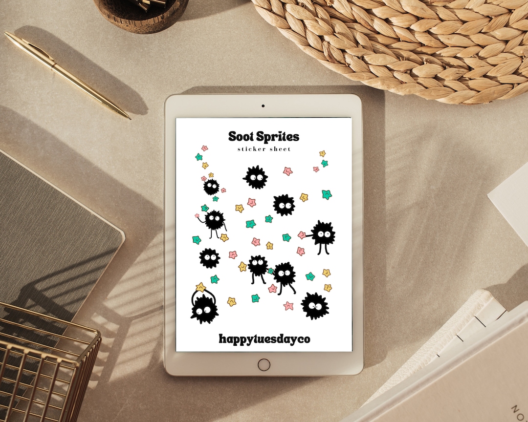 Printable Soot Sprite Sticker Sheet / Soot Sprite Sticker Sheet ...