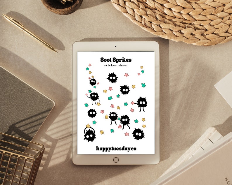 Printable Soot Sprite Sticker Sheet / Soot Sprite Sticker Sheet ...