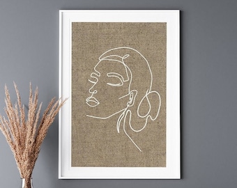 One Line Print, Minimalist Wall Decor, Female Print Poster, Body Line ...