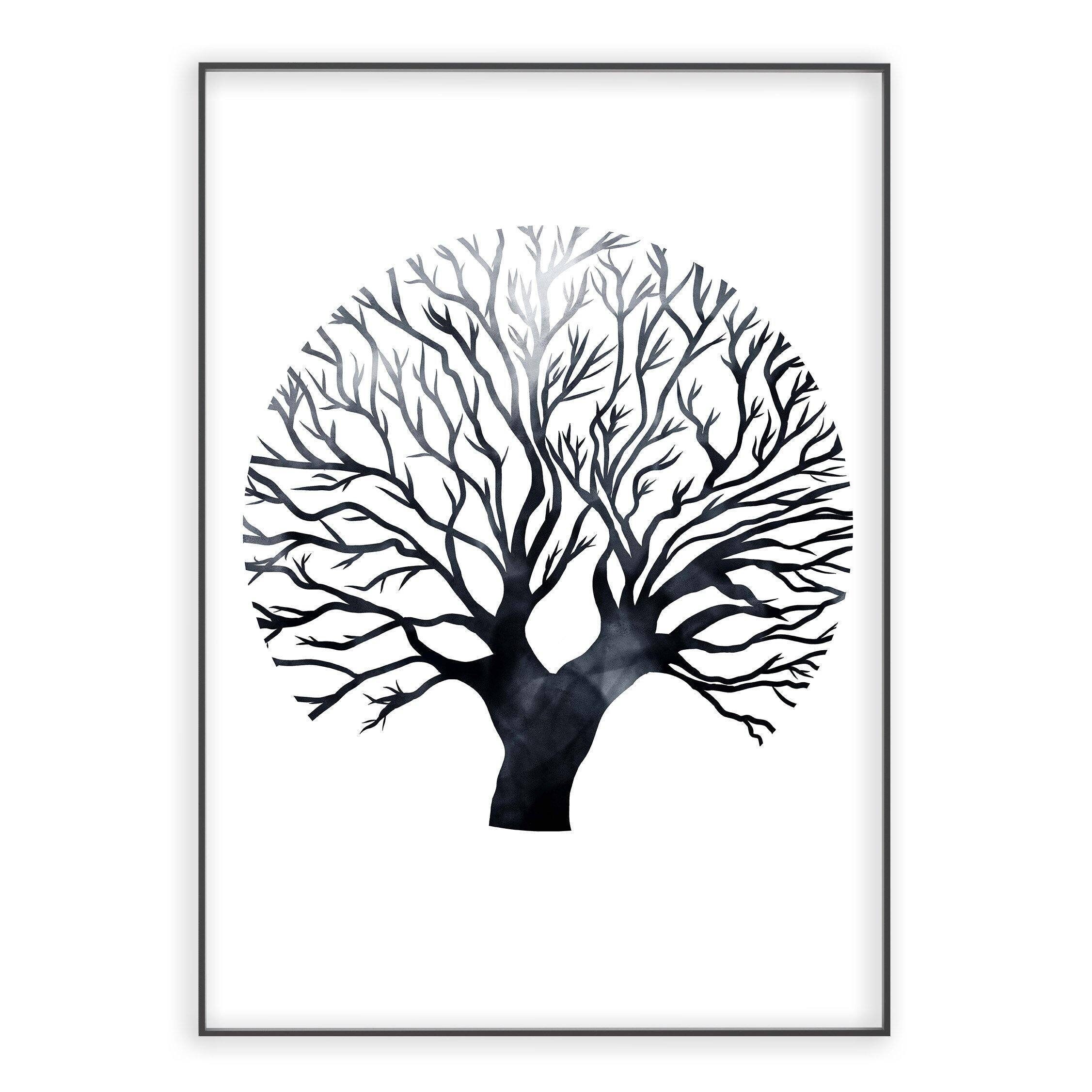 Blue Gallery Wall Prints, Printable Gallery Wall, Set of 4 Prints, Navy ...