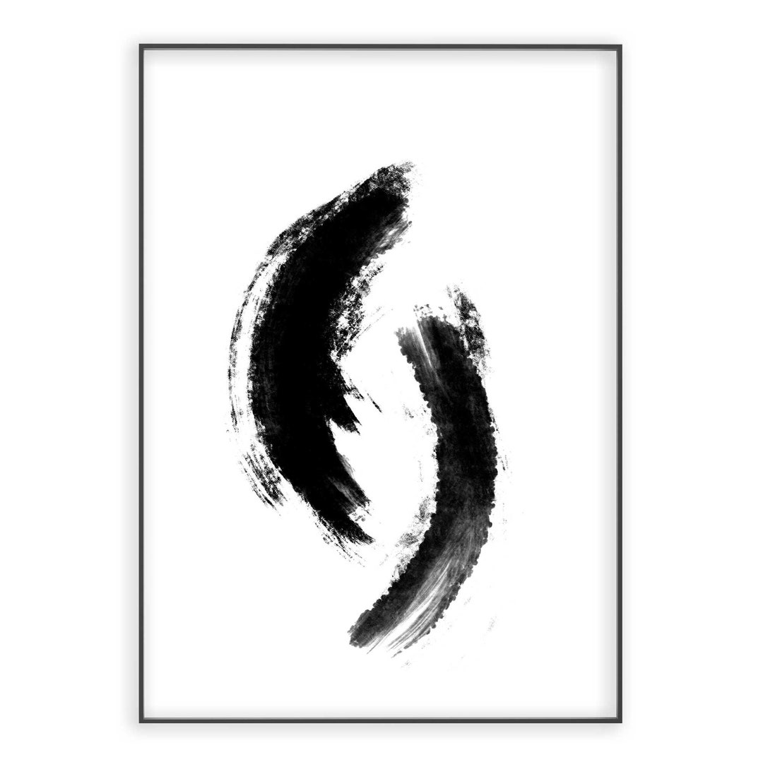 Black and White Abstract Art, Black Abstract Art Print, Printable Art ...