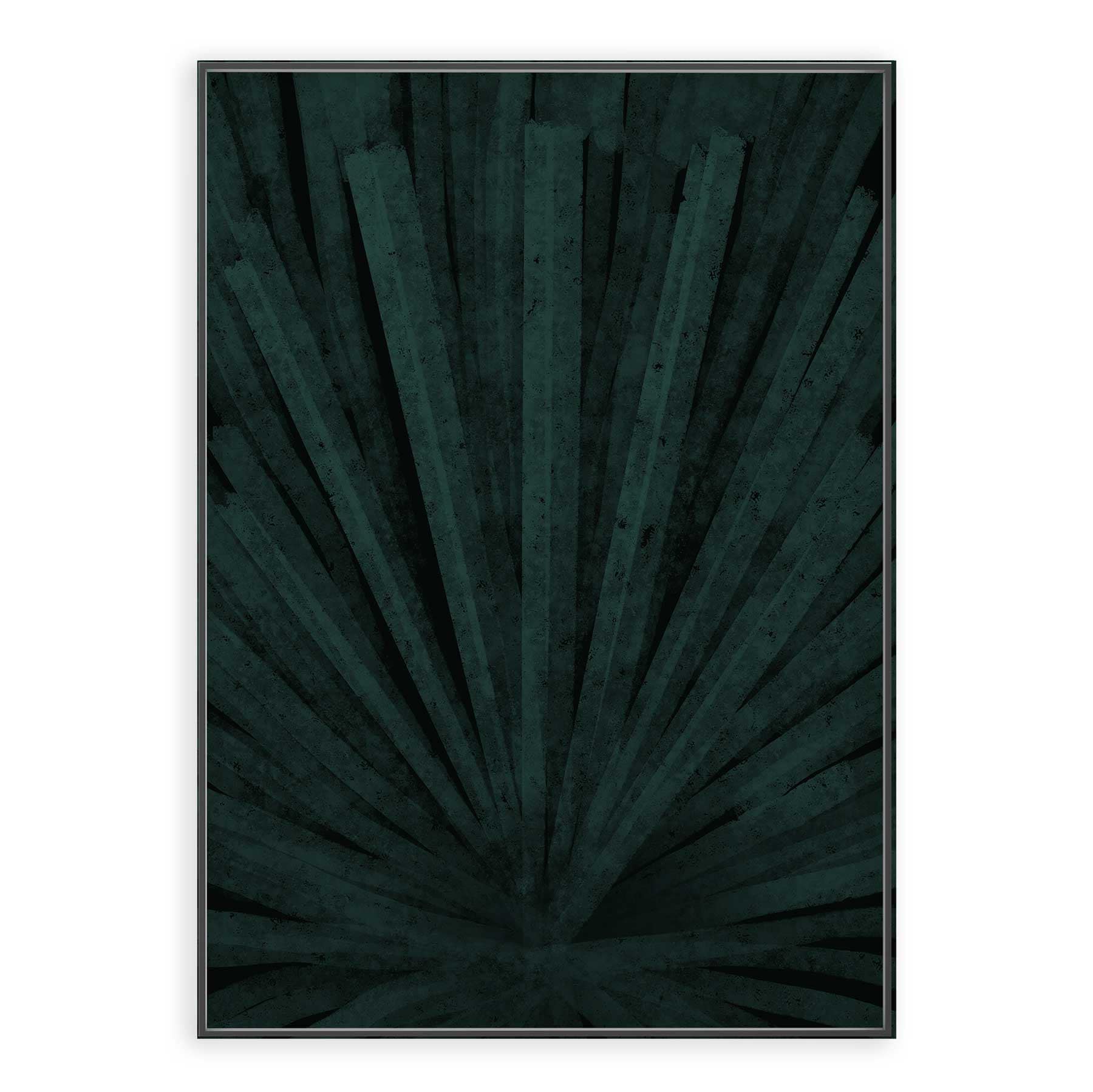 Emerald Green Wall Art, Dark Green Abstract Art, Dark Green Wall Art ...