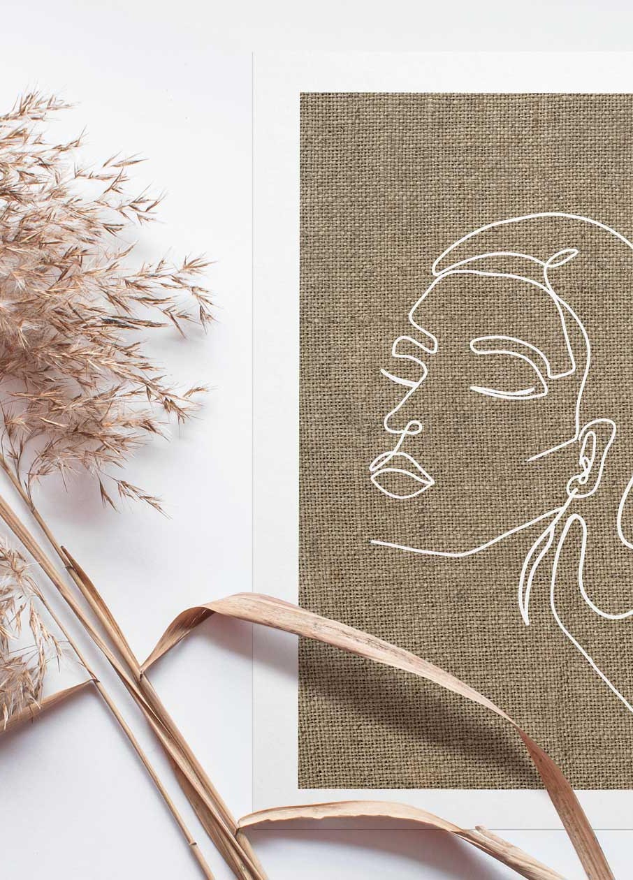 One Line Print, Minimalist Wall Decor, Female Print Poster, Body Line ...