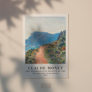 Monet Art Poster, Museum Exhibition Print, Impressionism Landscape Wall ...