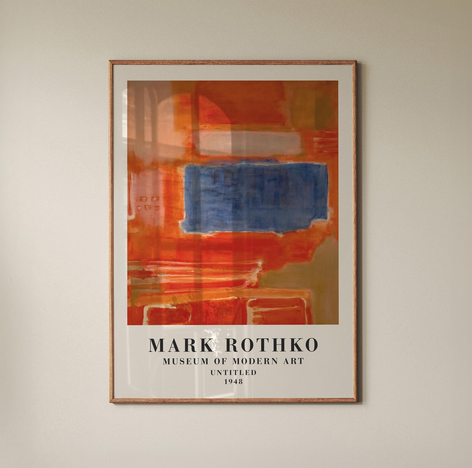 Mark Rothko Print, Mark Rothko Print, Birthday Gift Idea, Museum Poster ...