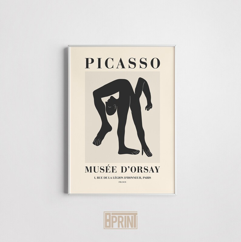 Picasso Acrobat Print, Printable Wall Art, Pablo Picasso Drawing, Fine ...