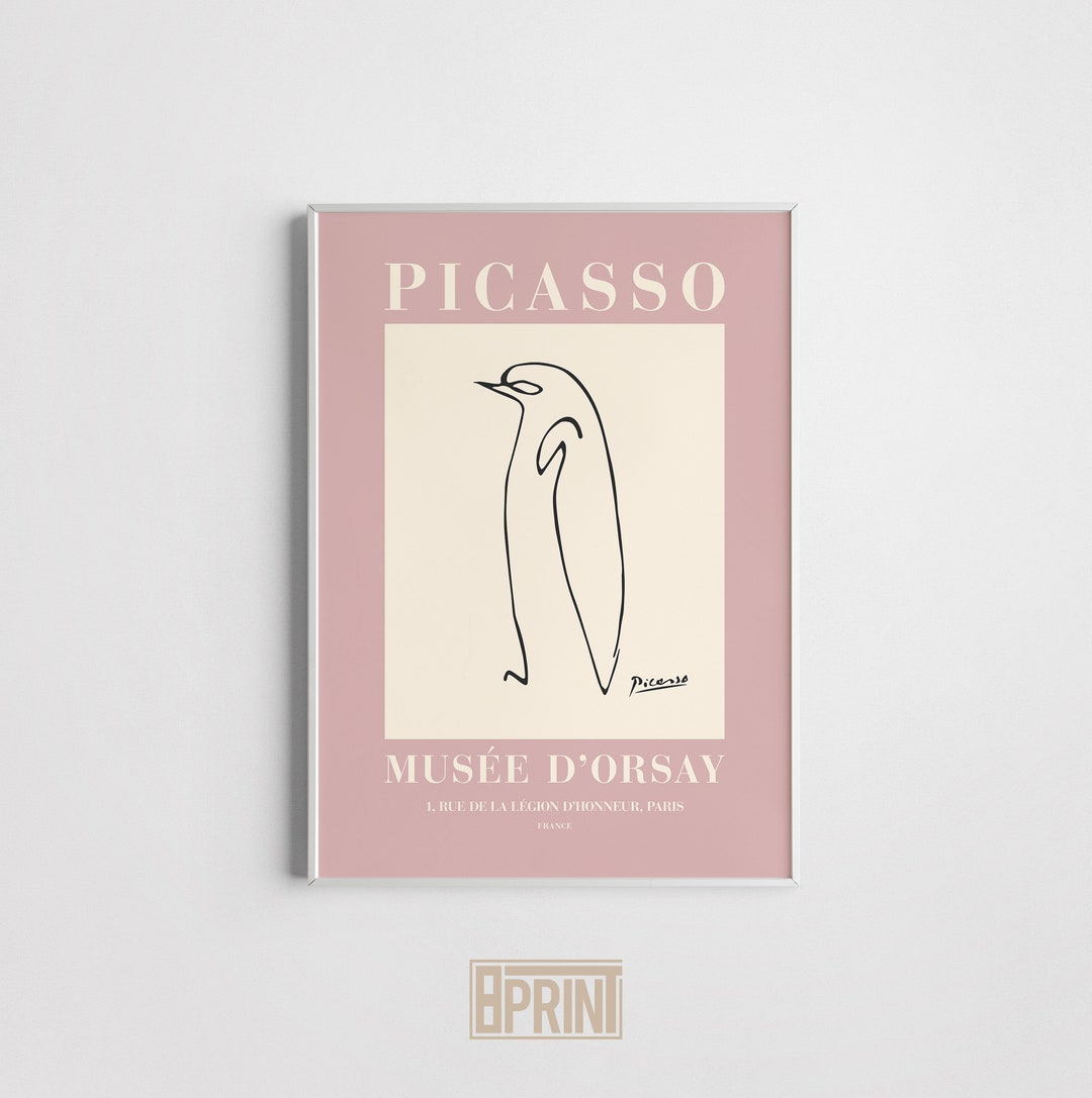 Picasso Penguin Print, Museum Exhibition Art, Animal Print, Modern ...