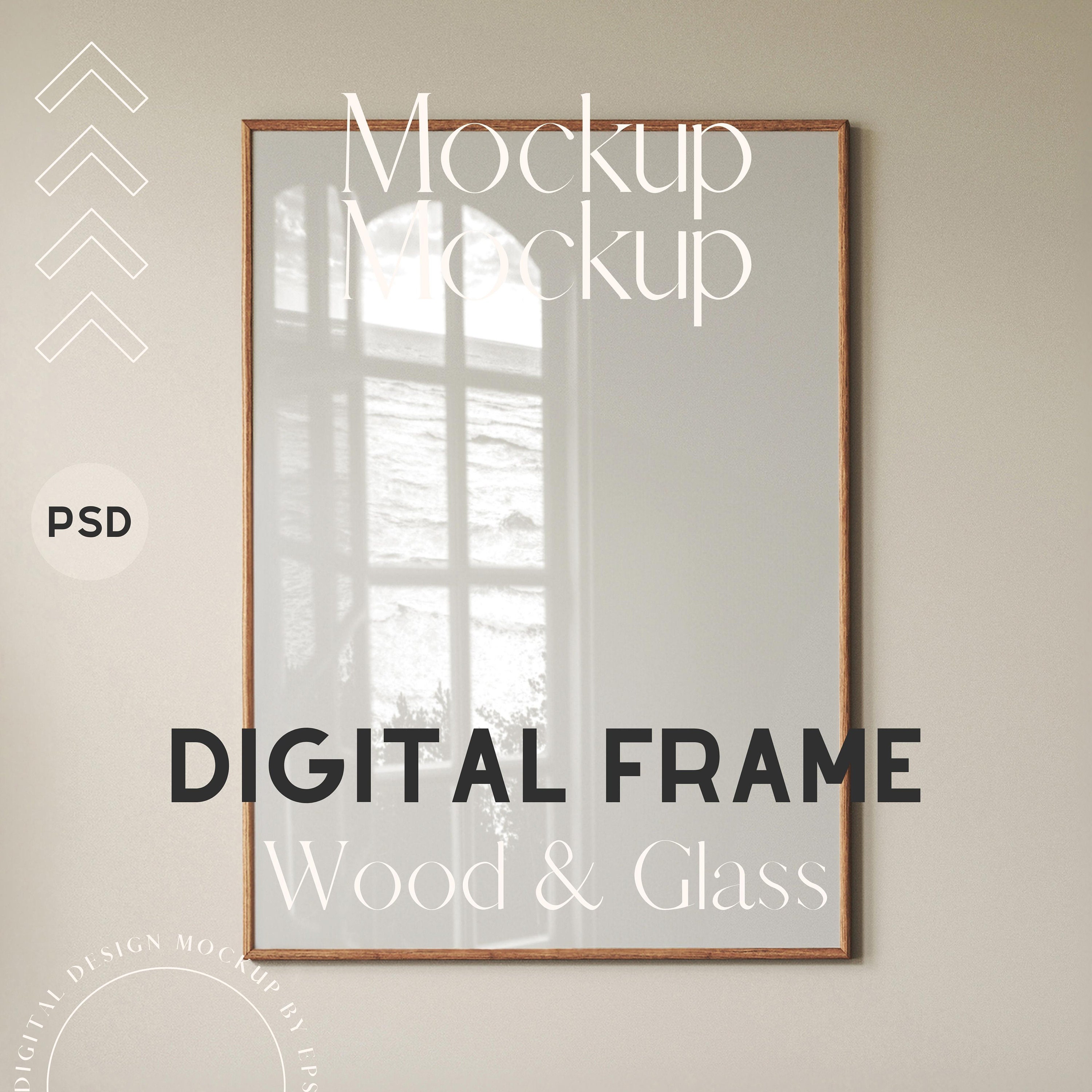 Frame Mockup, DIGITAL Mockup, Interior Frame Mockup, Realistic Frame ...