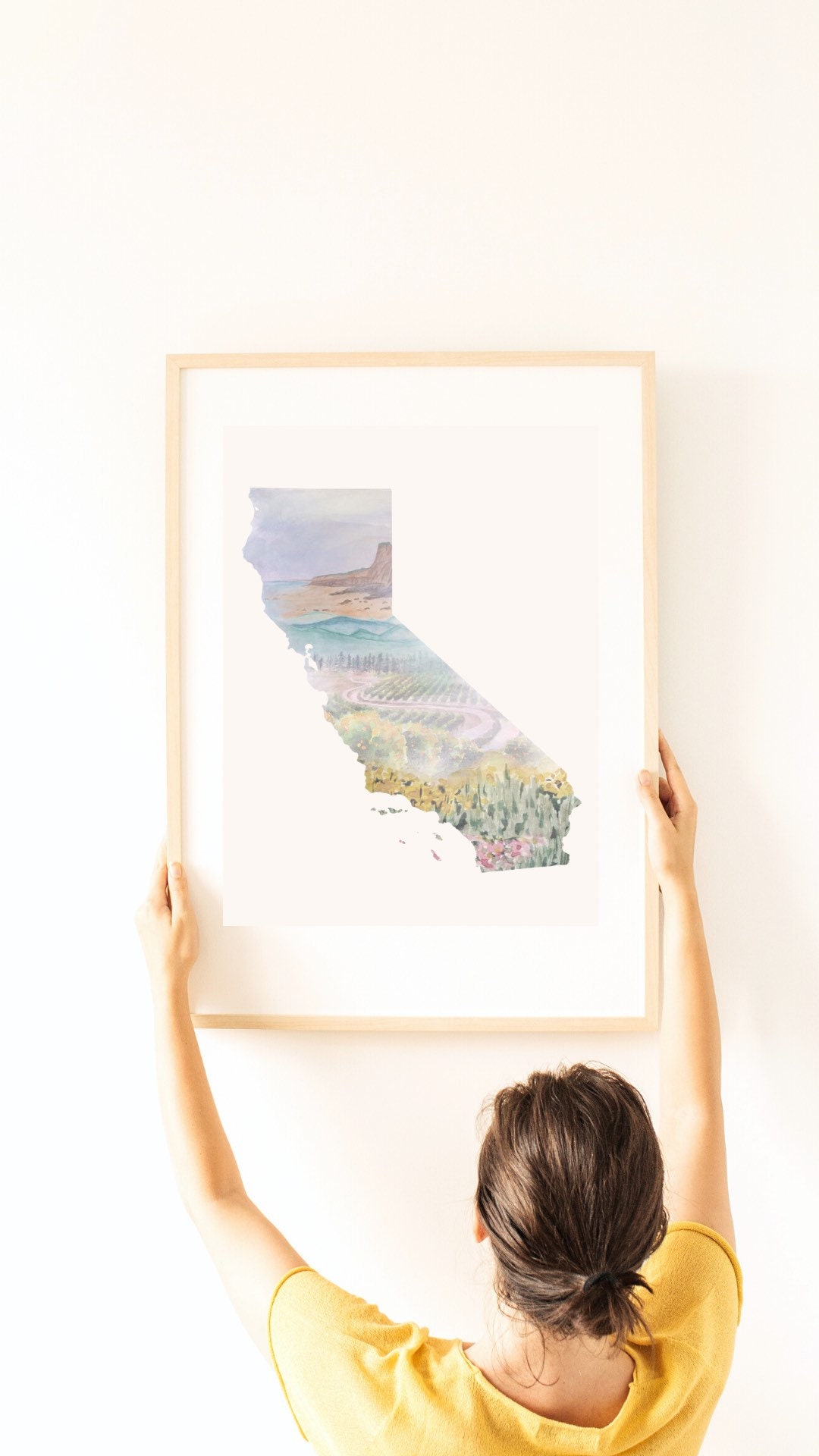 California Art, California Print, California Art Print, California Wall ...
