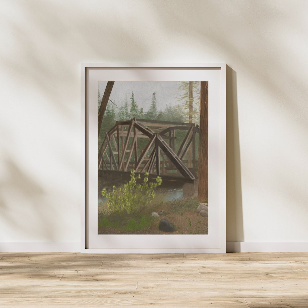 Dinkey Creek Bridge Poster Art Print - Etsy