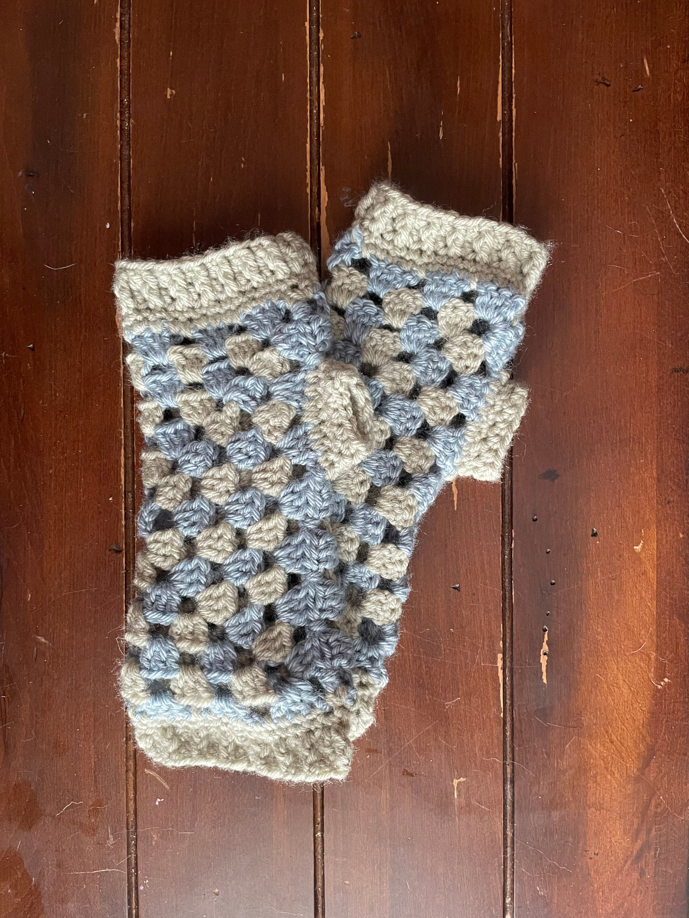 MADE TO ORDER – Handmade Granny Square Fingerless Gloves - Etsy