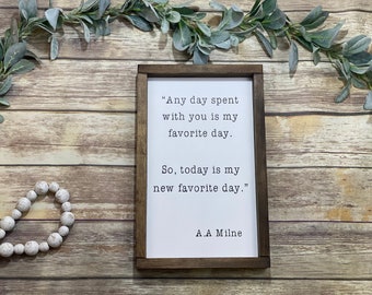 Aa Milne Wall Sign - Etsy