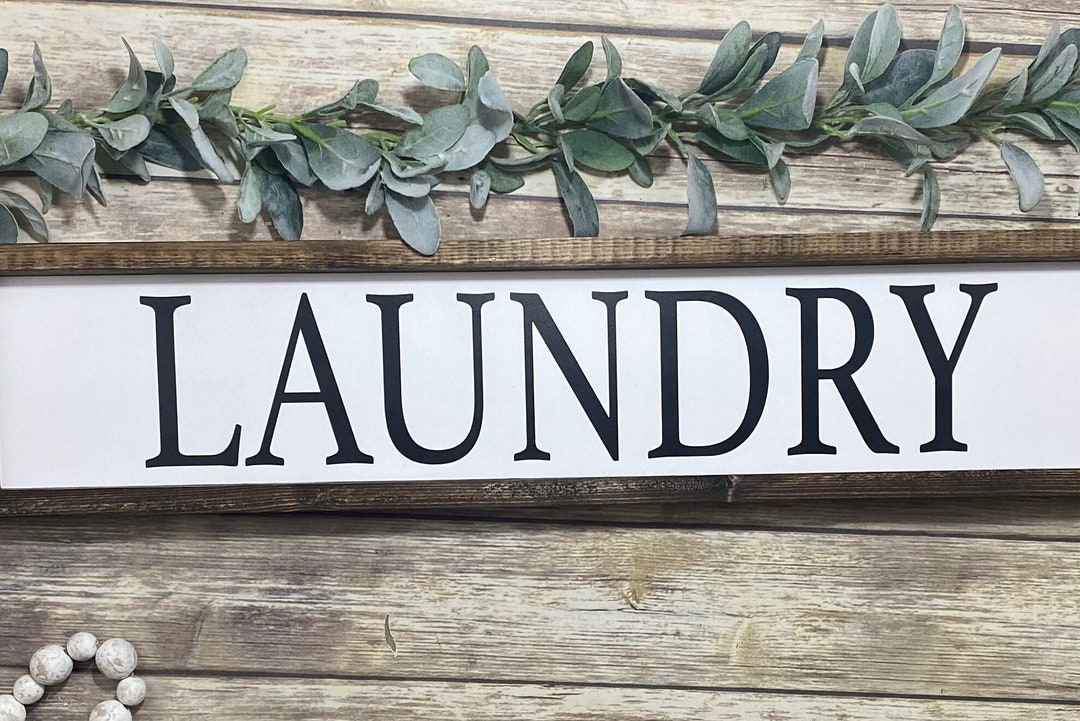 Laundry Sign, Laundry Wood Sign, Laundry Room Decor, Farmhouse Laundry ...