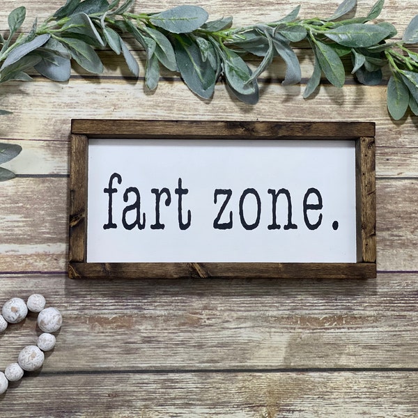Fart Zone Sign - Etsy