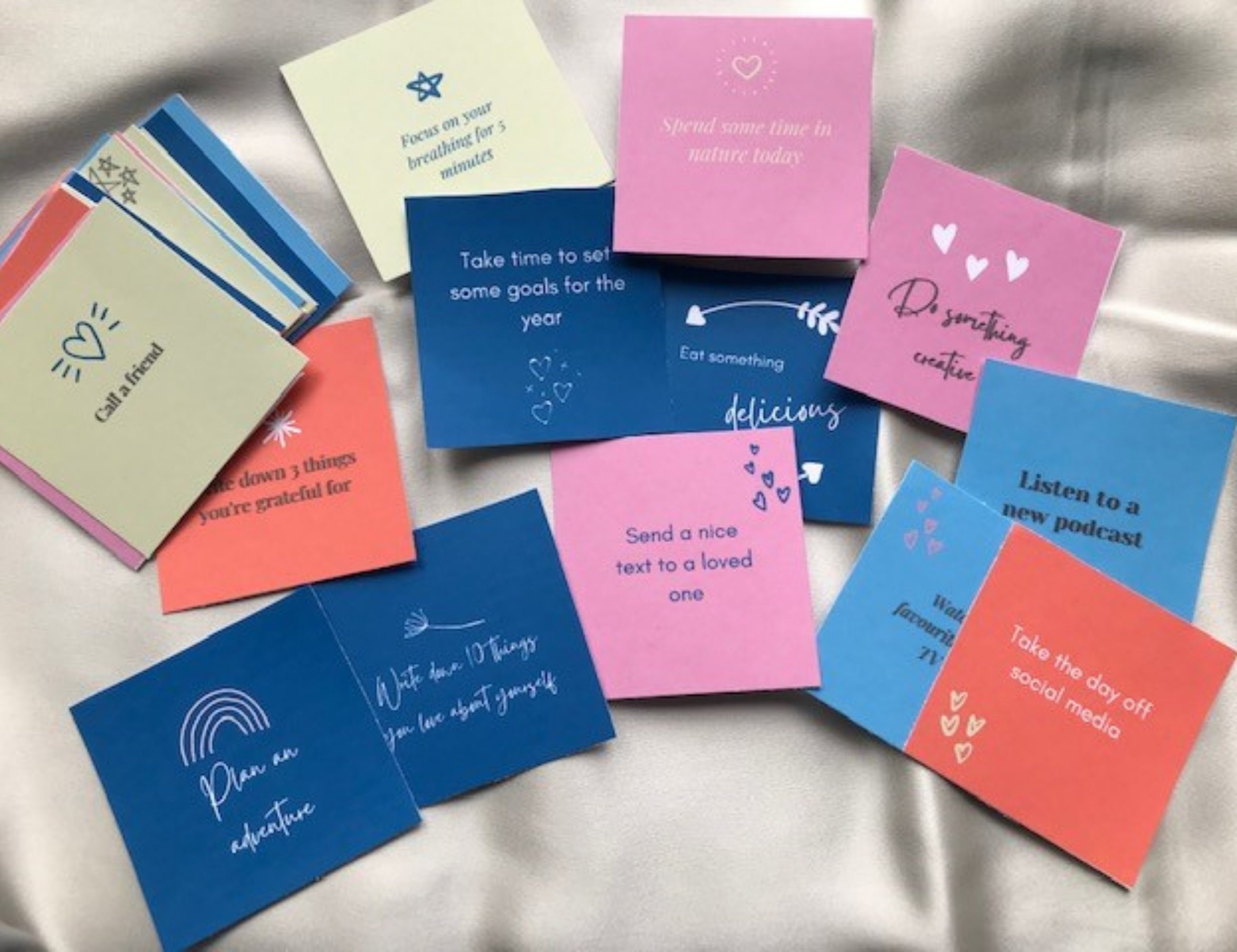 Self Care Challenge Jar Printable Cards Month of Self Care Activities ...