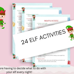Printable Christmas Elf Bundle Printable Elf Kit Elf Arrival and Return ...