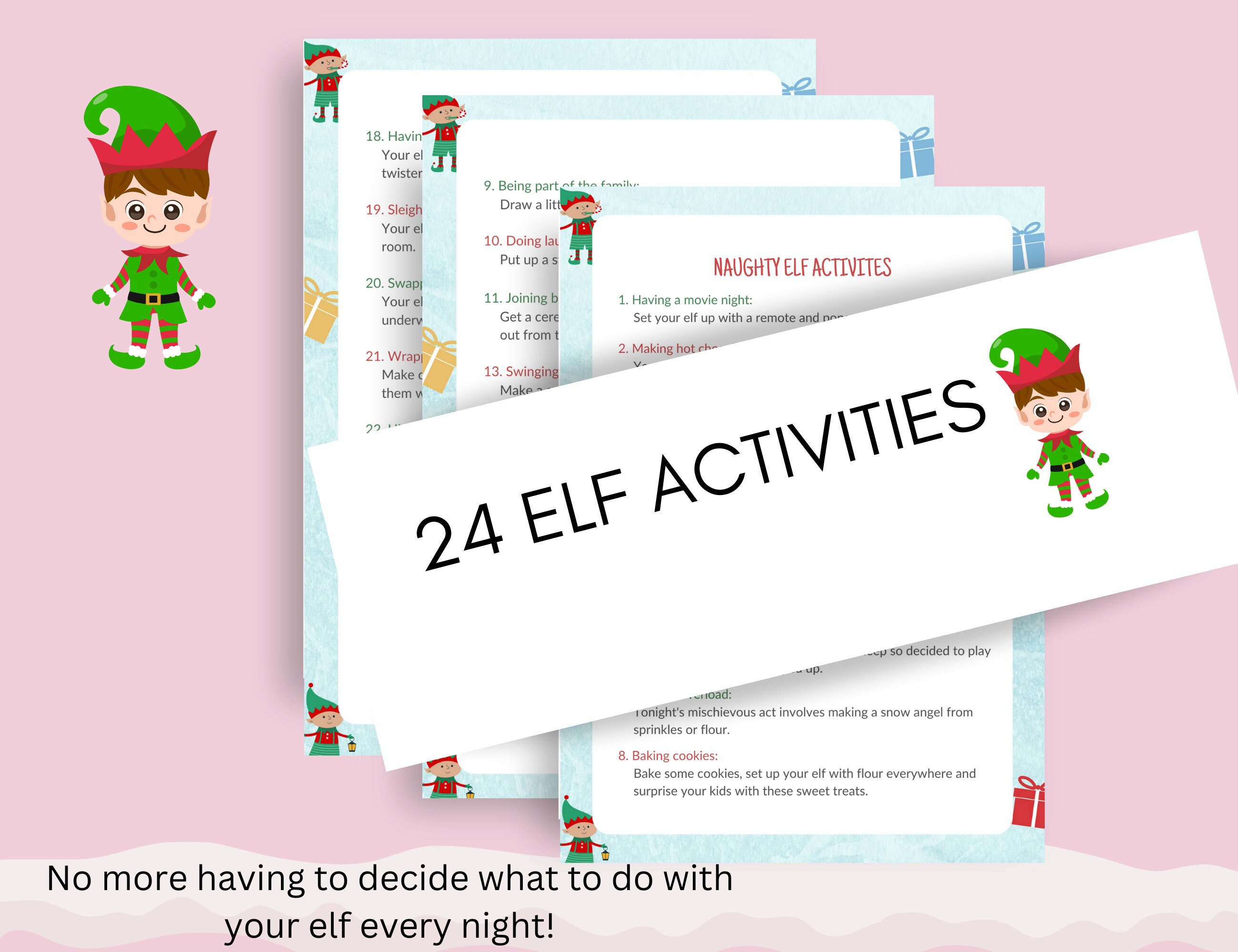 Printable Christmas Elf Bundle Printable Elf Kit Elf Arrival and Return ...