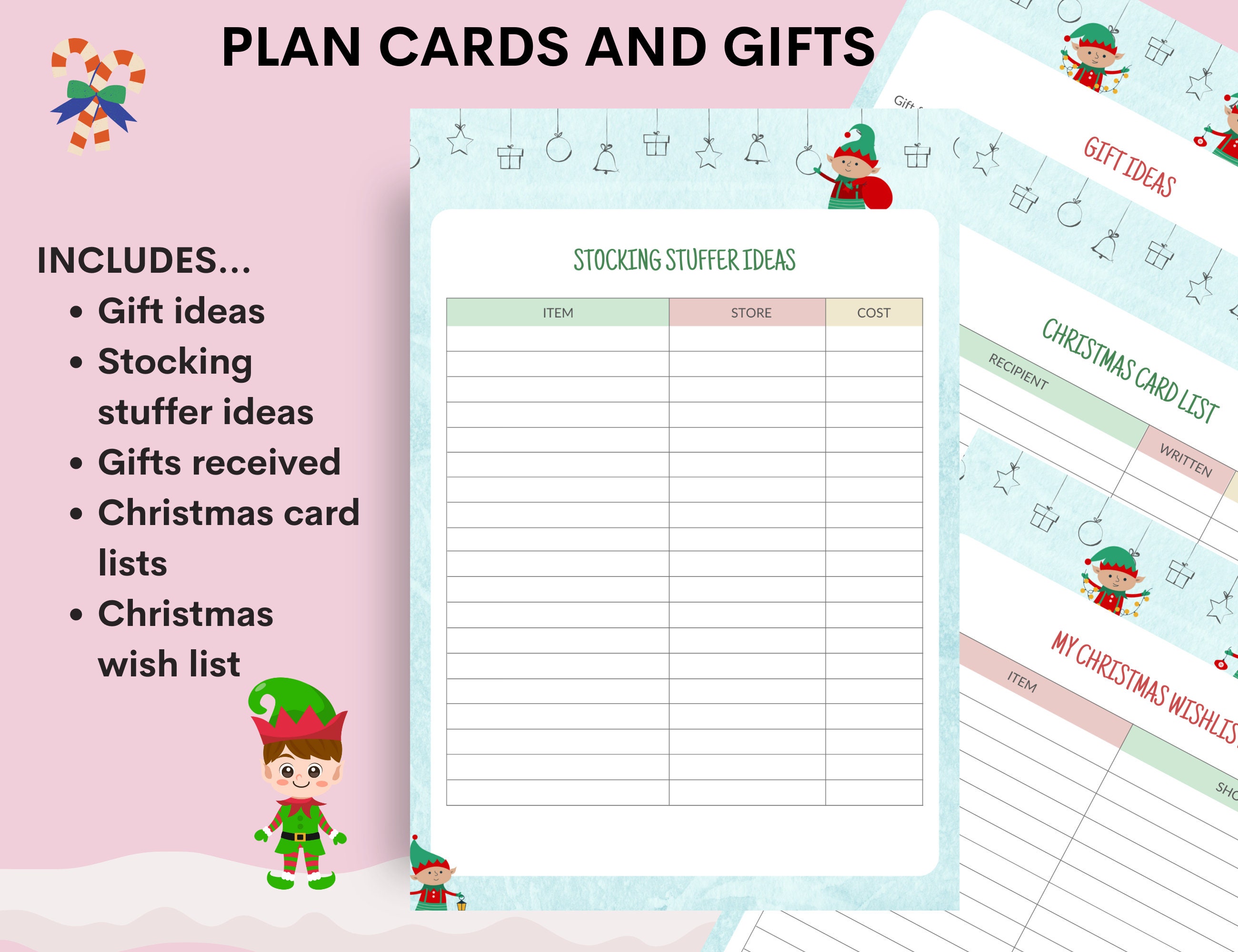 Printable Christmas Planner Christmas Elf Planner. Christmas Binder ...